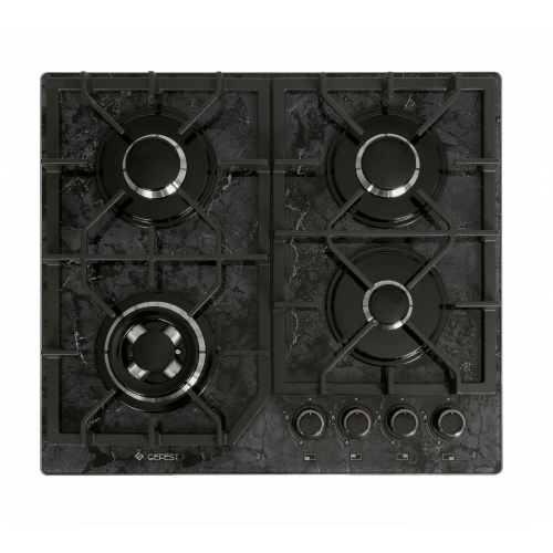 Газовая варочная панель GEFEST ПВГ 2231-10 K53 (черный/рисунок мрамор) в Интернет-магазине ...